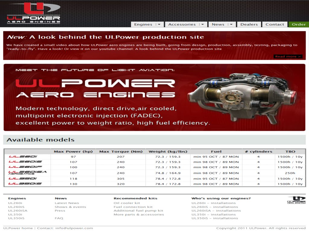 UL Power Aero Engines | Light Aircraft DB & Sales